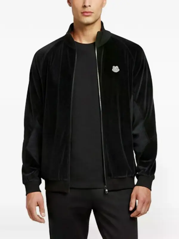Kenzo Velvet Tiger Appliqué Track Jacket