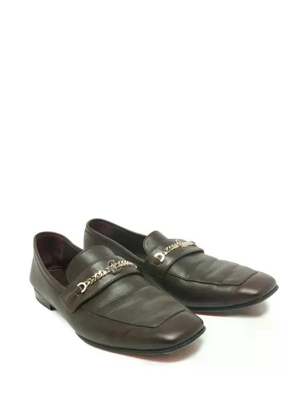 CHRISTIAN LOUBOUTIN Mj Moc Chain Loafers