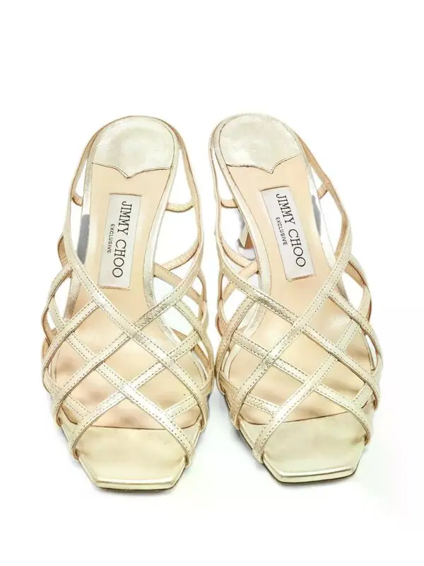 JIMMY CHOO Sai Leather Heeled Sandals