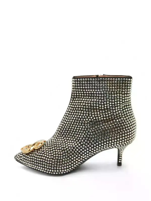 Moschino Embellished Dollar-sign Ankle Boots