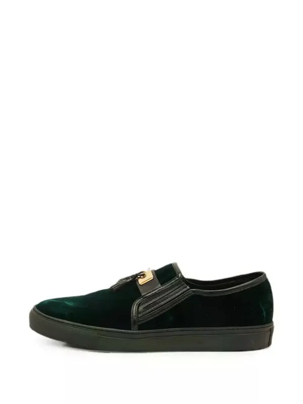 Balmain Velvet Tassel Detail Sneakers