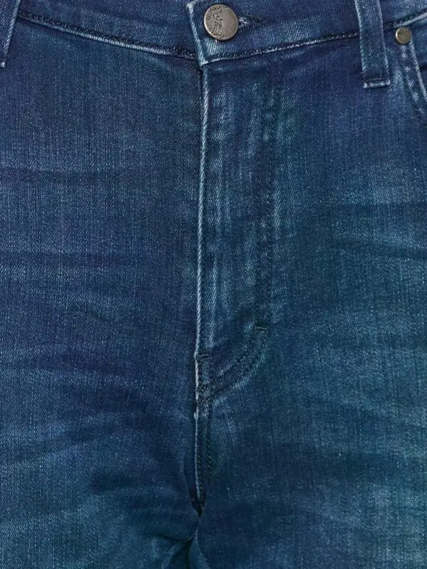 Versace Distressed Slim-fit Jeans