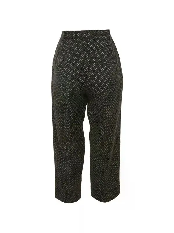 Dolce & Gabbana Pleated Dot-print Trousers