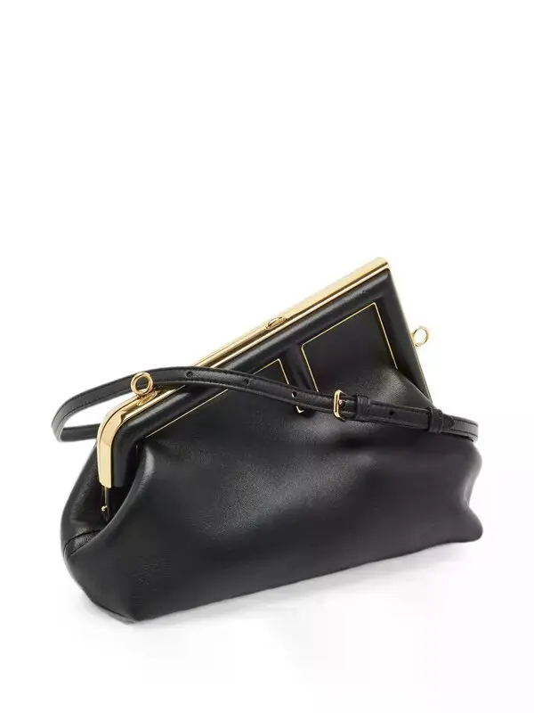 Fendi Small First Clasp Clutch Bag - Black