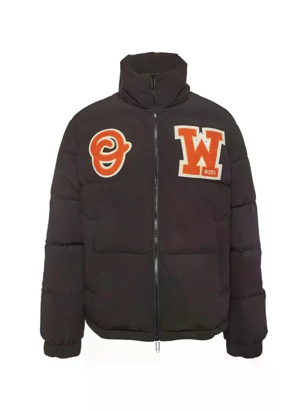 Off-White Logo Applique Puffer Jacket