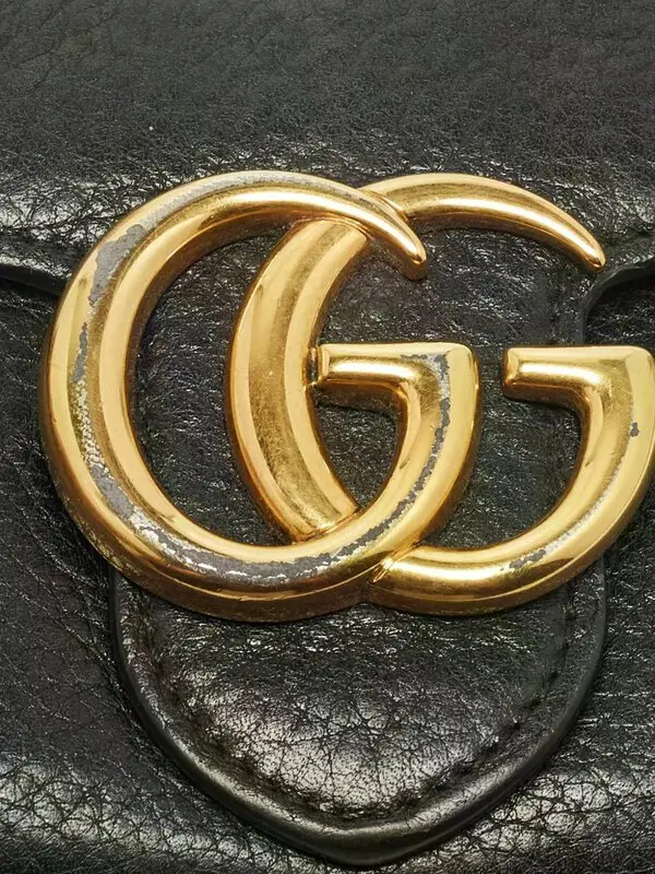 Gucci Gg Marmont Flap Wallet - Black