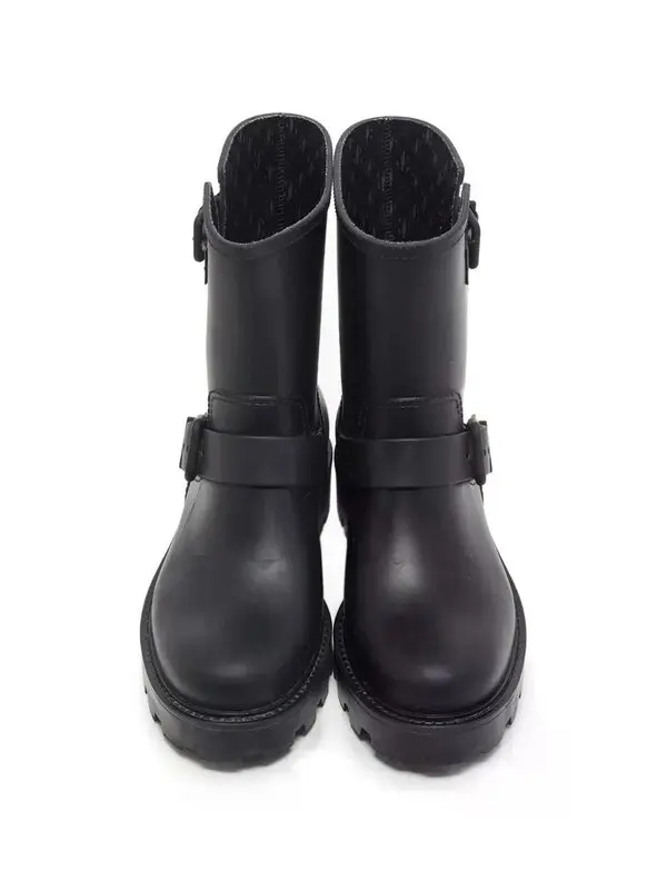 JIMMY CHOO Yael Buckled Rain Boots - Black