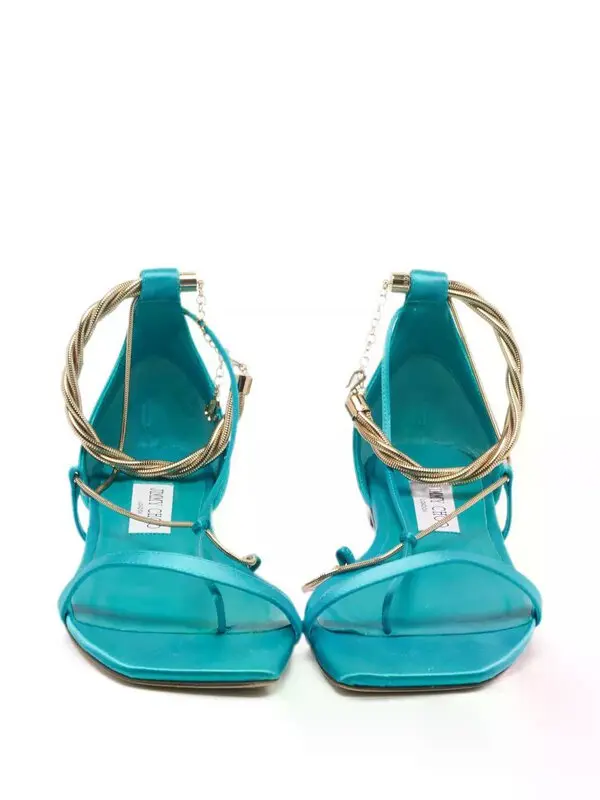 JIMMY CHOO Lorina Chain-strap Flat Sandals