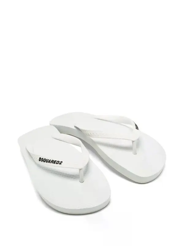 Dsquared2 Logo Flip Flops