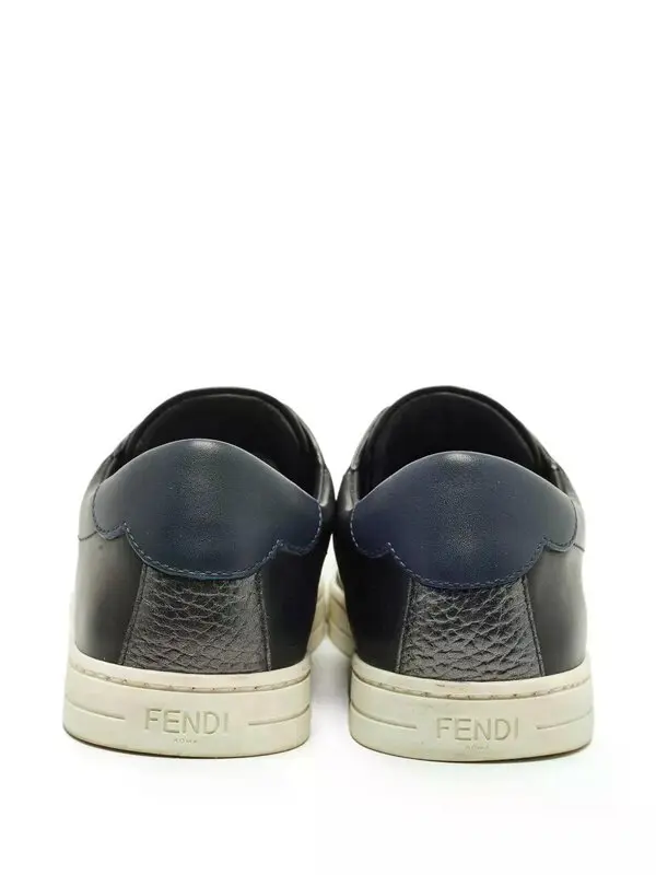 Fendi Rockoclick Scalloped Slip-on Sneakers