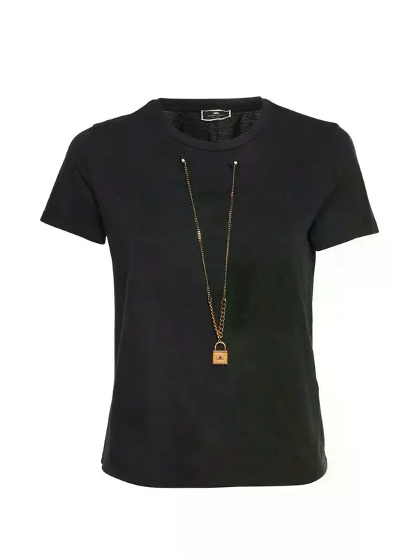 Elisabetta Franchi Chain-link Cotton T-shirt