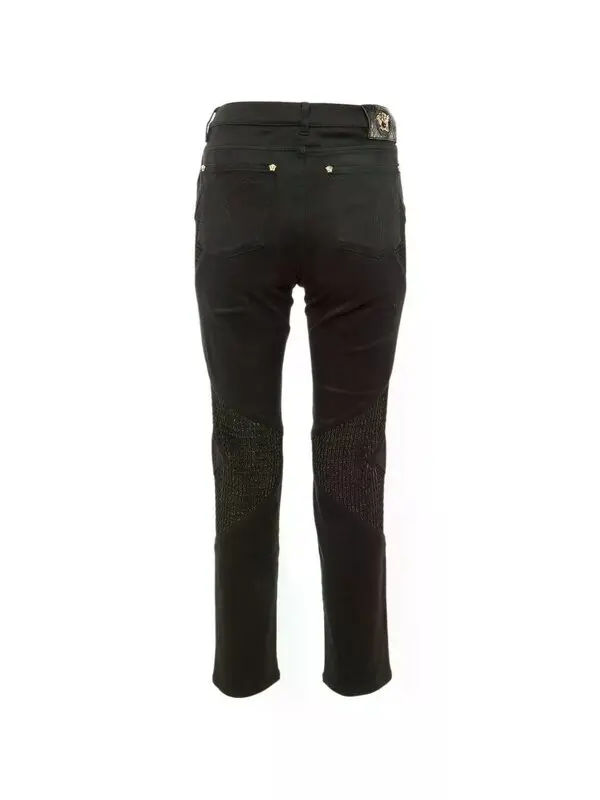 Versace Slim-fit Jeans With Mesh Paneling