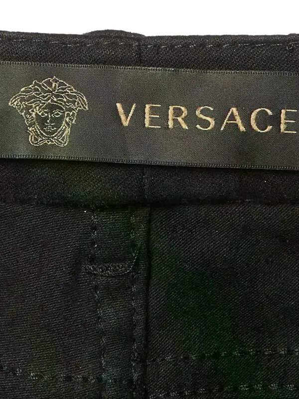 Versace Slim-fit Jeans With Mesh Paneling
