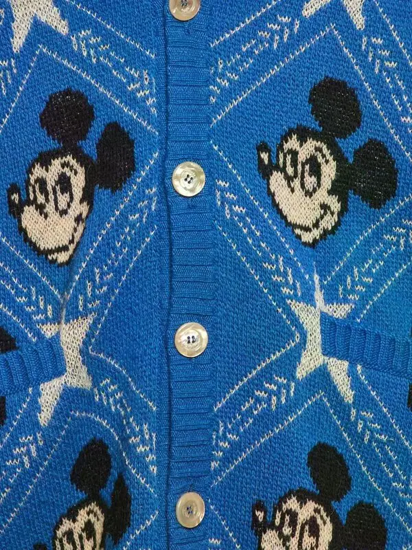 Gucci X Disney Mickey Mouse Jacquard Knit Cardigan