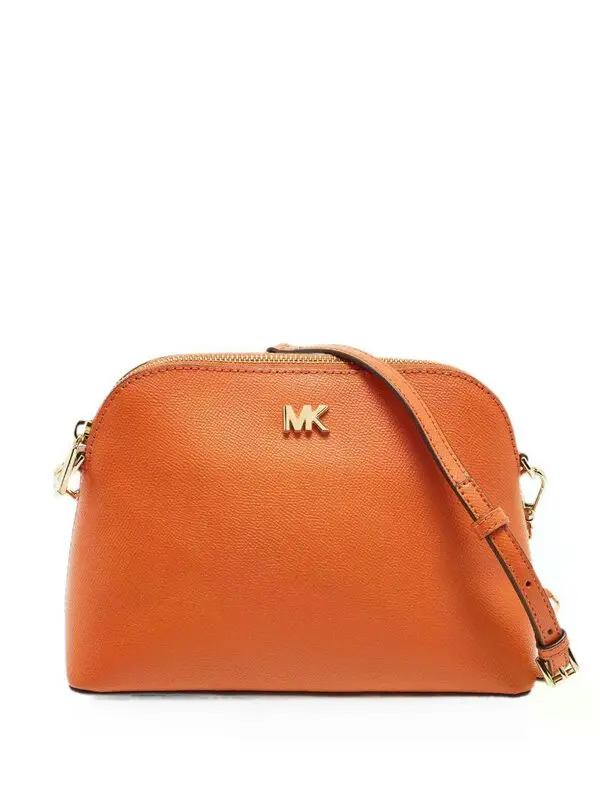 Michael Kors Dome Leather Crossbody Bag - Orange
