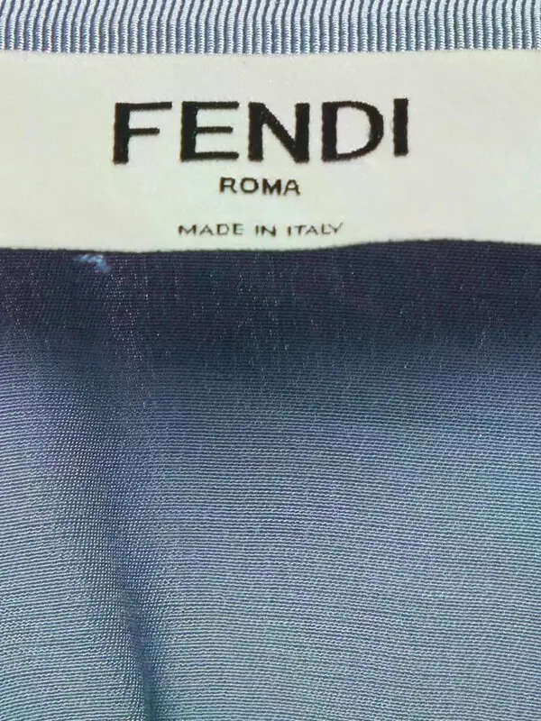 Fendi Satin Cargo Mini Skirt
