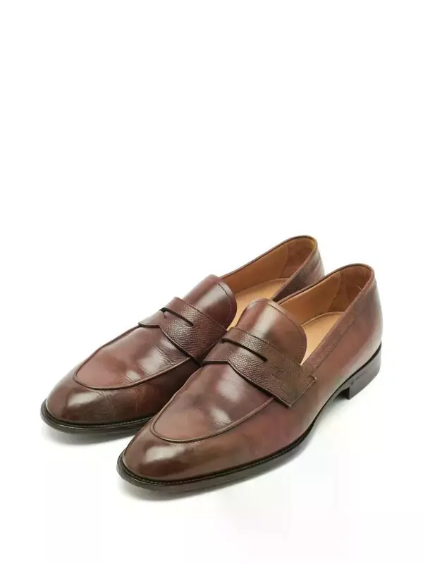 LOUIS VUITTON Ombre-effect Leather Penny Loafers