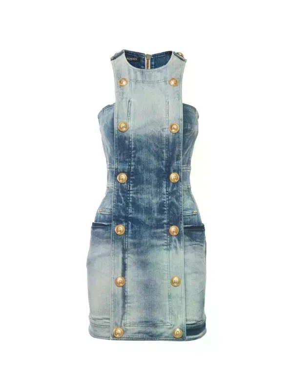 Balmain Zip-up Mini Dress