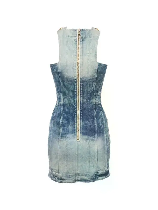 Balmain Zip-up Mini Dress