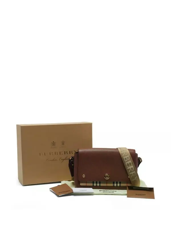 Burberry Note Crossbody Bag - Brown