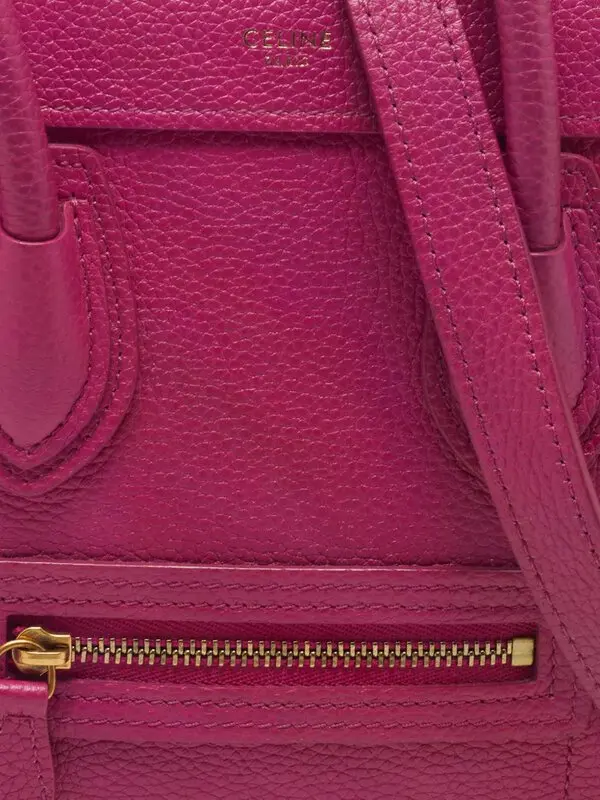 Celine Nano Luggage Tote Bag - Pink