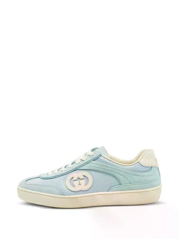 Gucci Suede Lace-up Sneakers