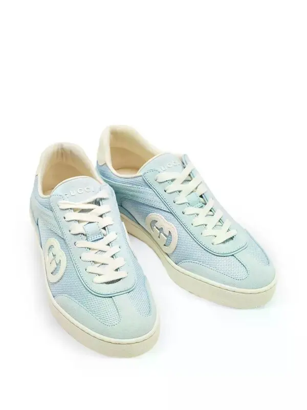 Gucci Suede Lace-up Sneakers