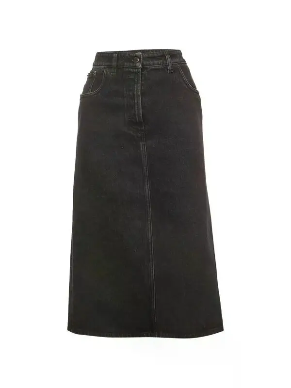 Prada Denim Midi Skirt