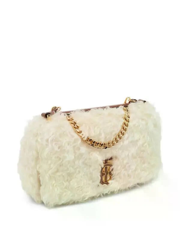 Burberry Lola Shearling Top Handle Bag