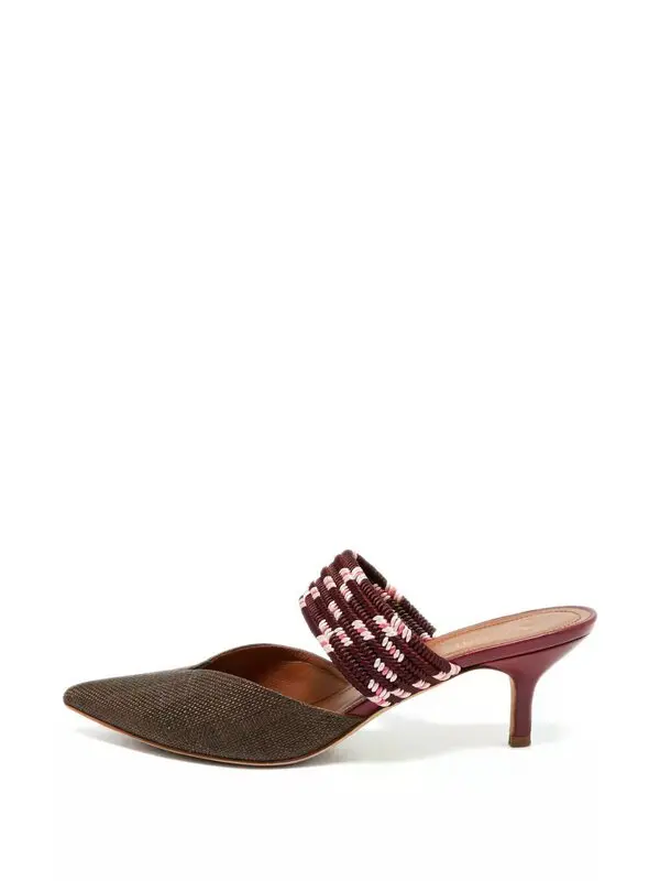 MALONE SOULIERS Maisie Woven Mules - Brown