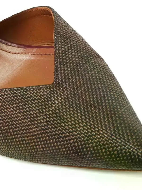 MALONE SOULIERS Maisie Woven Mules - Brown