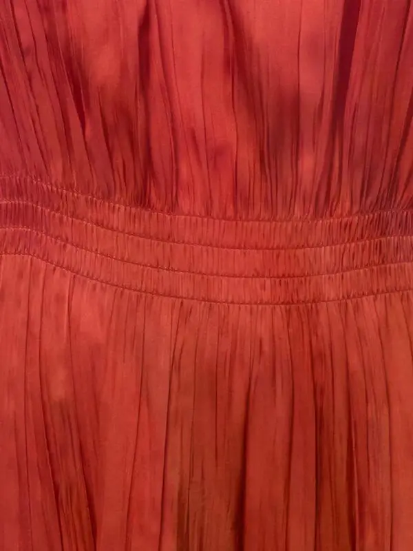 Maje Pleated Ruffle Mini Dress