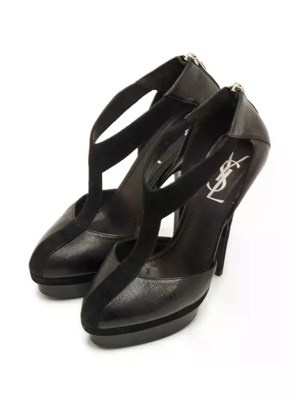 Saint Laurent Strappy Platform Pumps