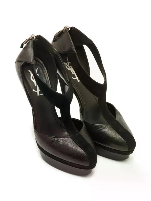 Saint Laurent Strappy Platform Pumps