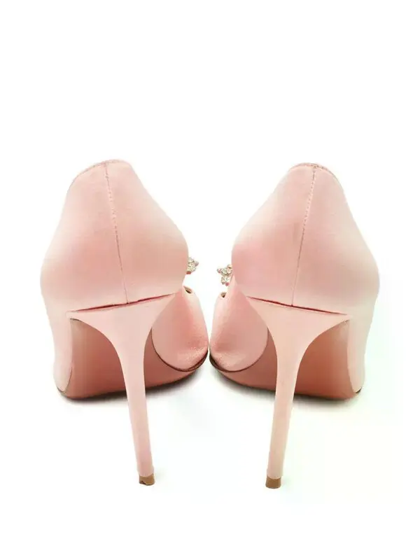 Amina Muaddi Rosie Crystal-bow Pumps