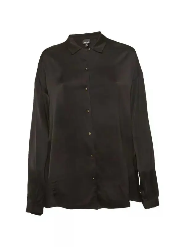 Just Cavalli Satin Button-front Shirt