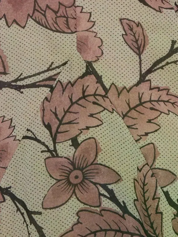 Burberry Floral Print V-neck Midi Dress