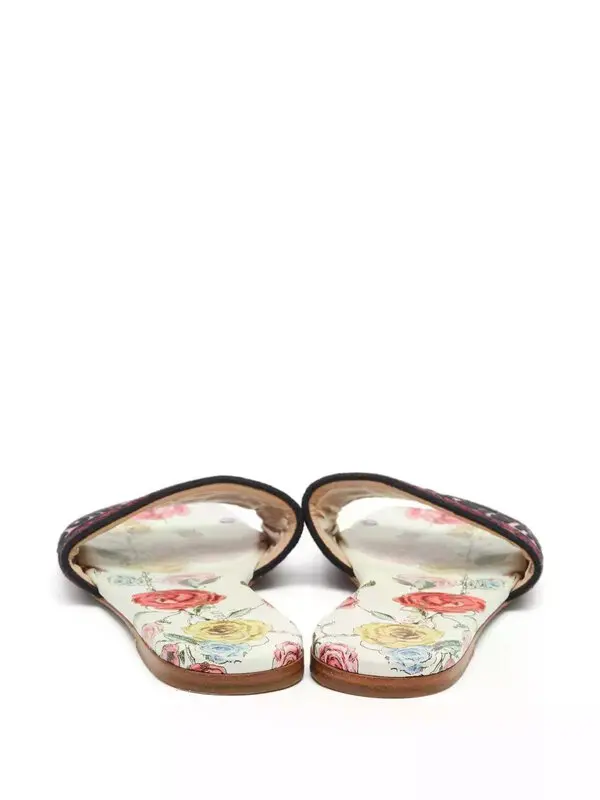 Dior Dway Jacquard Flat Sandals