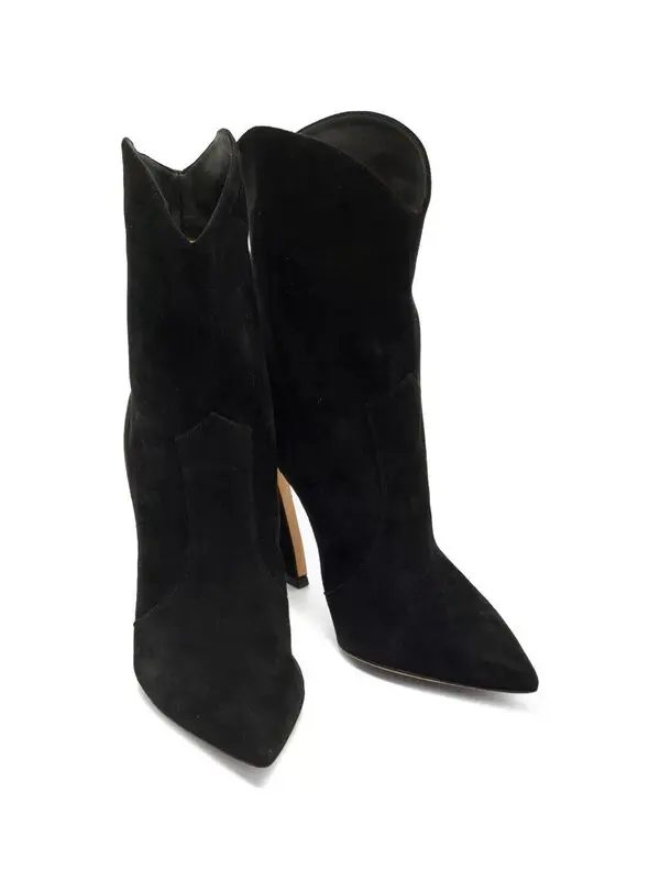 GIANVITO ROSSI Suede Pointed-toe Ankle Boots