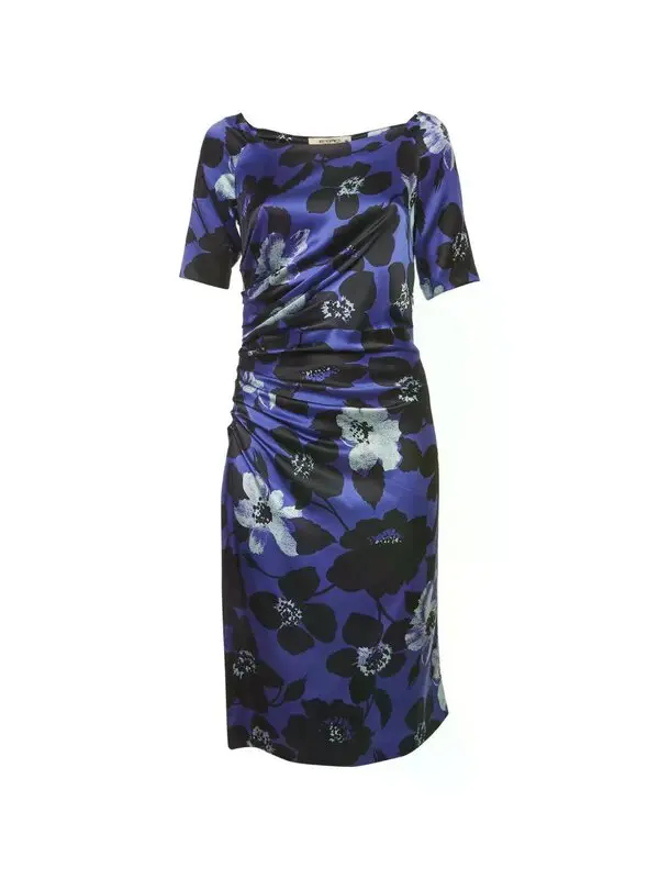 Etro Midi Floral-print Ruched Dress