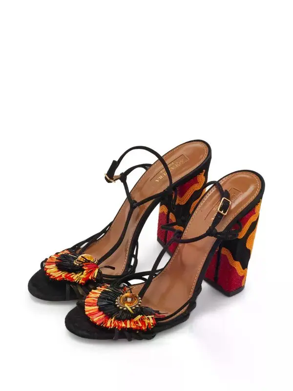 AQUAZZURA Samba Embellished Sandals