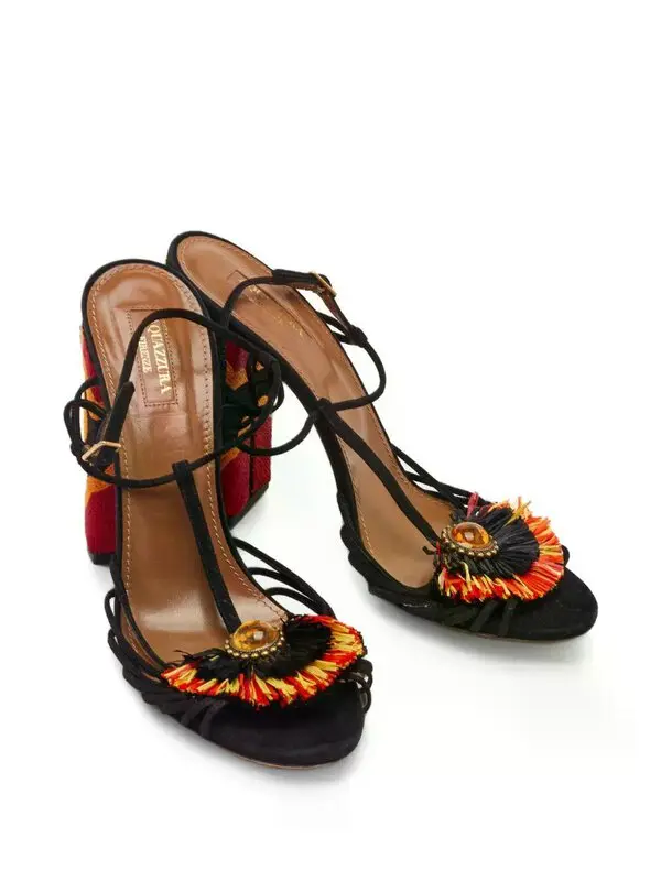 AQUAZZURA Samba Embellished Sandals