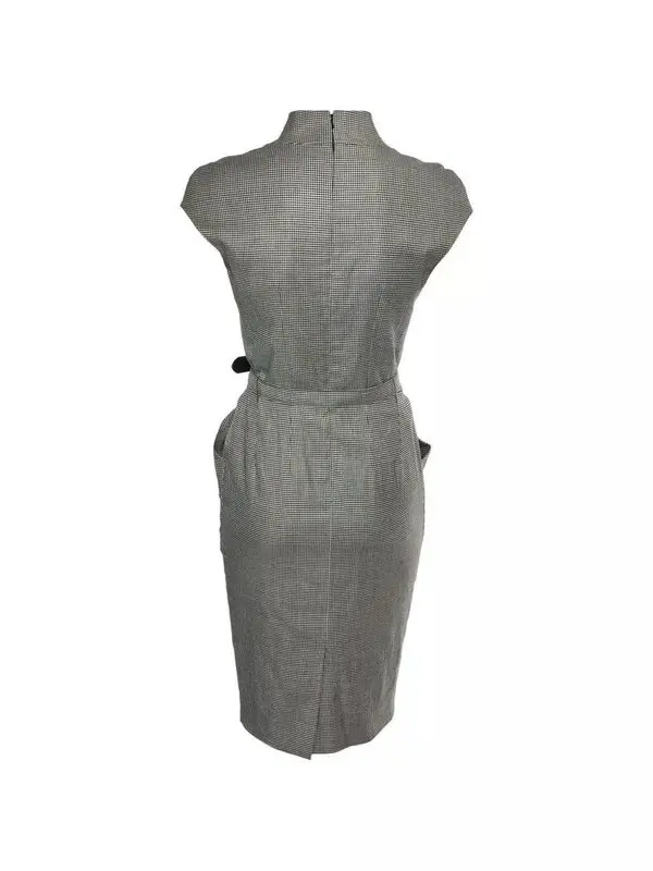 Dior Houndstooth Midi Dress