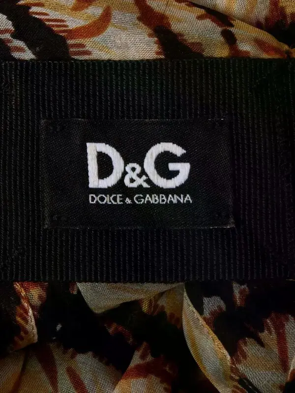 Dolce & Gabbana Tiger-print Silk Sleeveless Blouse