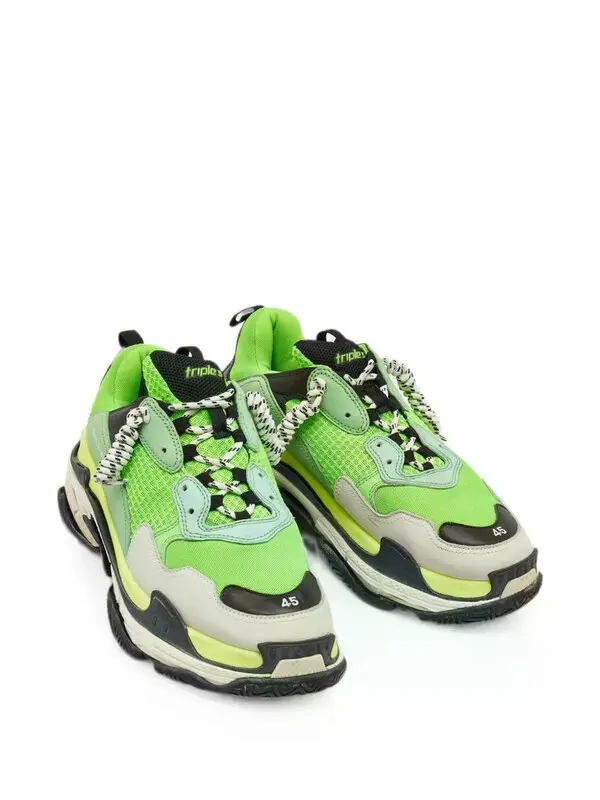 Balenciaga Triple S Lace-up Sneakers - Green