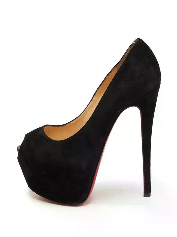 CHRISTIAN LOUBOUTIN Peep-toe Platform Pumps - Black