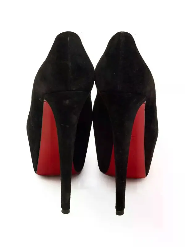 CHRISTIAN LOUBOUTIN Peep-toe Platform Pumps - Black