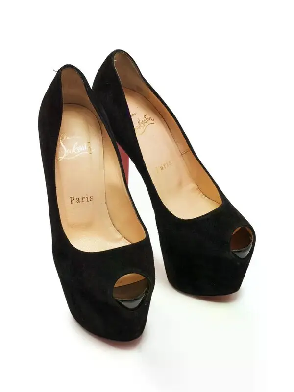 CHRISTIAN LOUBOUTIN Peep-toe Platform Pumps - Black