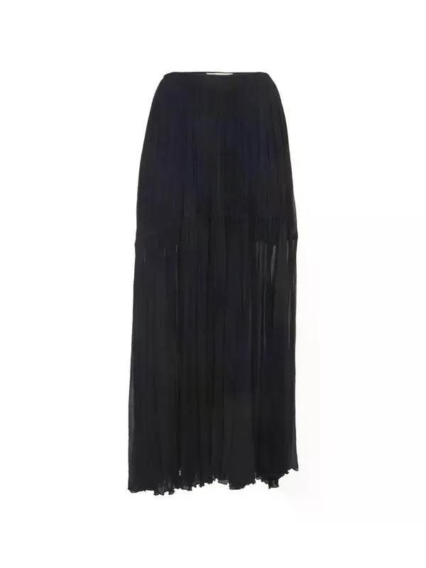 Chloé Tiered Crinkle-chiffon Maxi Skirt