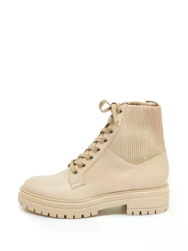 GIANVITO ROSSI Martis Lace-up Combat Boots